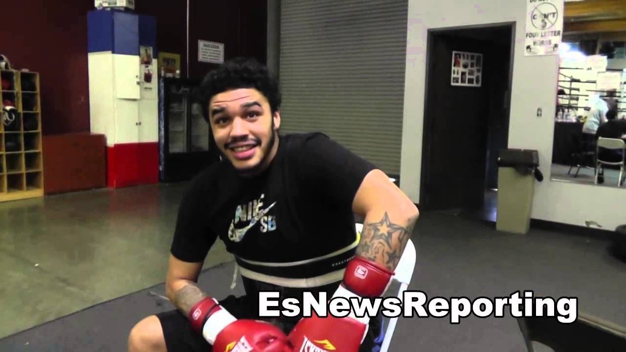 eddie alicea is he wearing a cup or a bra EsNews Boxing - YouTube