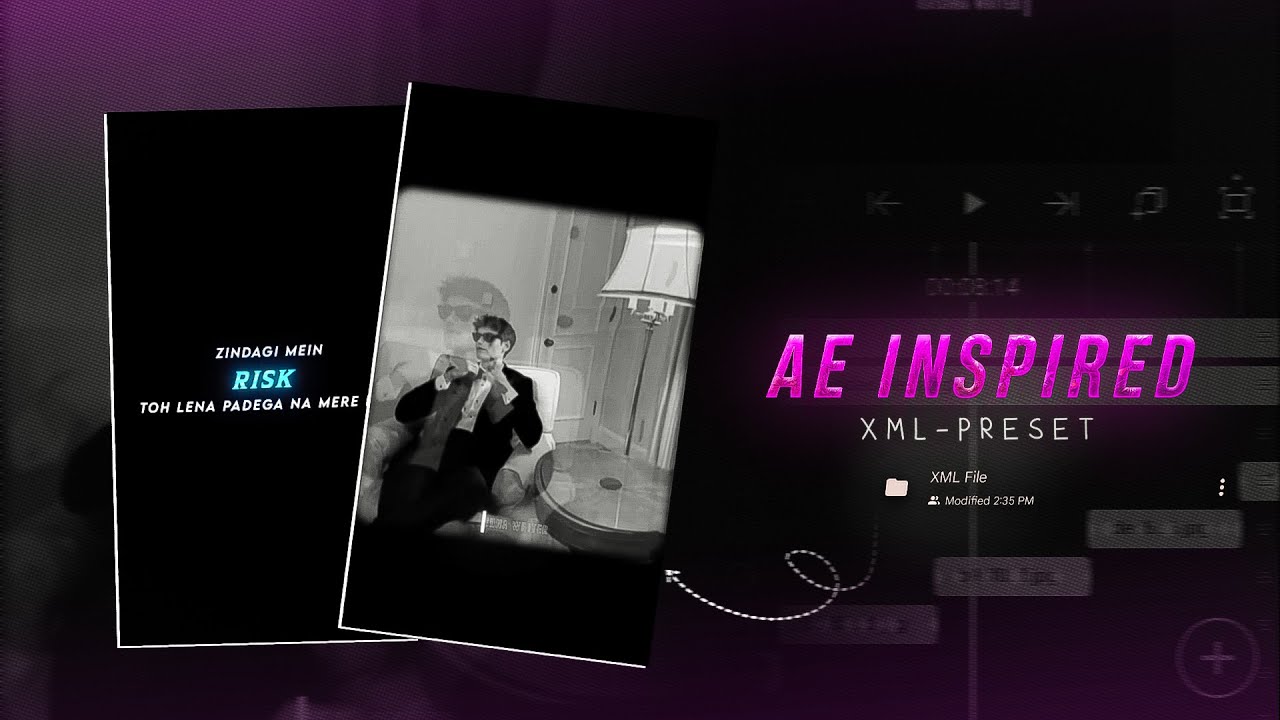 Ae Inspired Alight Motion Xml Preset Revealed Xml File Youtube