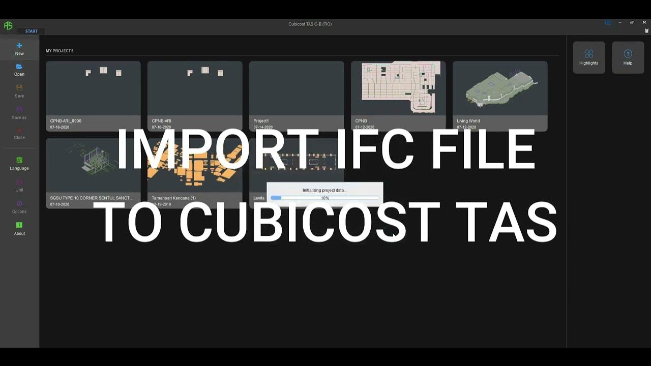 Import IFC ke Cubicost TAS - YouTube