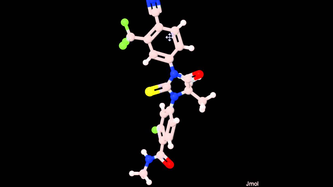 Xtandi Molecular Structure - YouTube