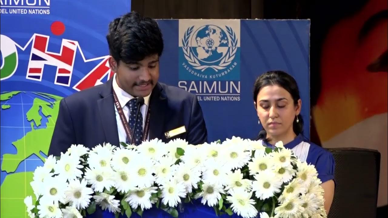 Glimpses of SAIMUN 2022 Opening Ceremony - YouTube