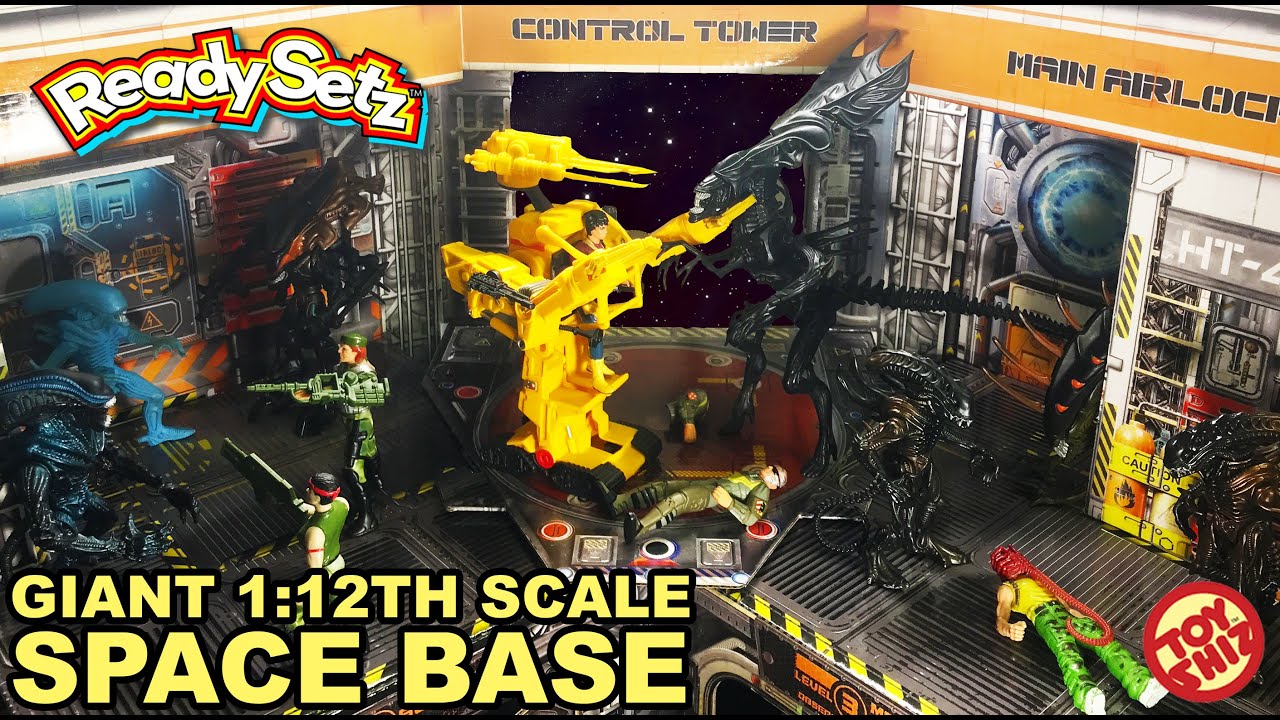 GIANT 1:12th scale SPACE BASE Playset by ReadySetz - YouTube