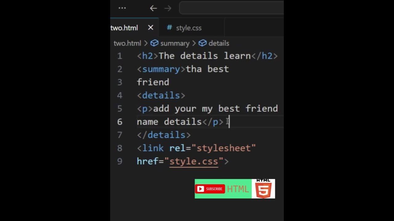 Html Details Learn Html Htmlcode Html5 Htmltutorial Htmlcss Htmlcoding Htmlelements