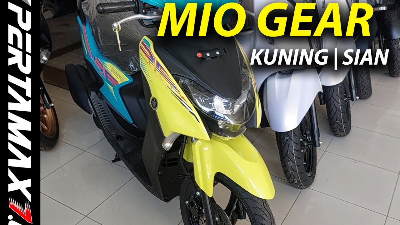 Review Yamaha Mio Gear 125 Kuning Sian 2024 Harga Jogja Yellow Cyan # ...