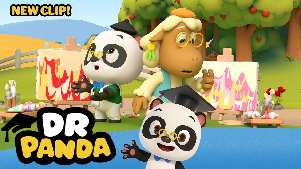 Dr. Panda 🎨 Painting and Getting Creative with June! ️ Kids Learning ...