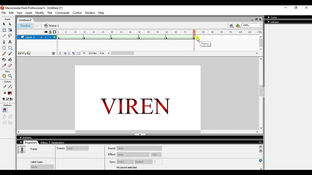 Flash tutorial in hindi|Use timeline in Flash|Complete Flash Tutorial in Hindi|Motion Tween in ...