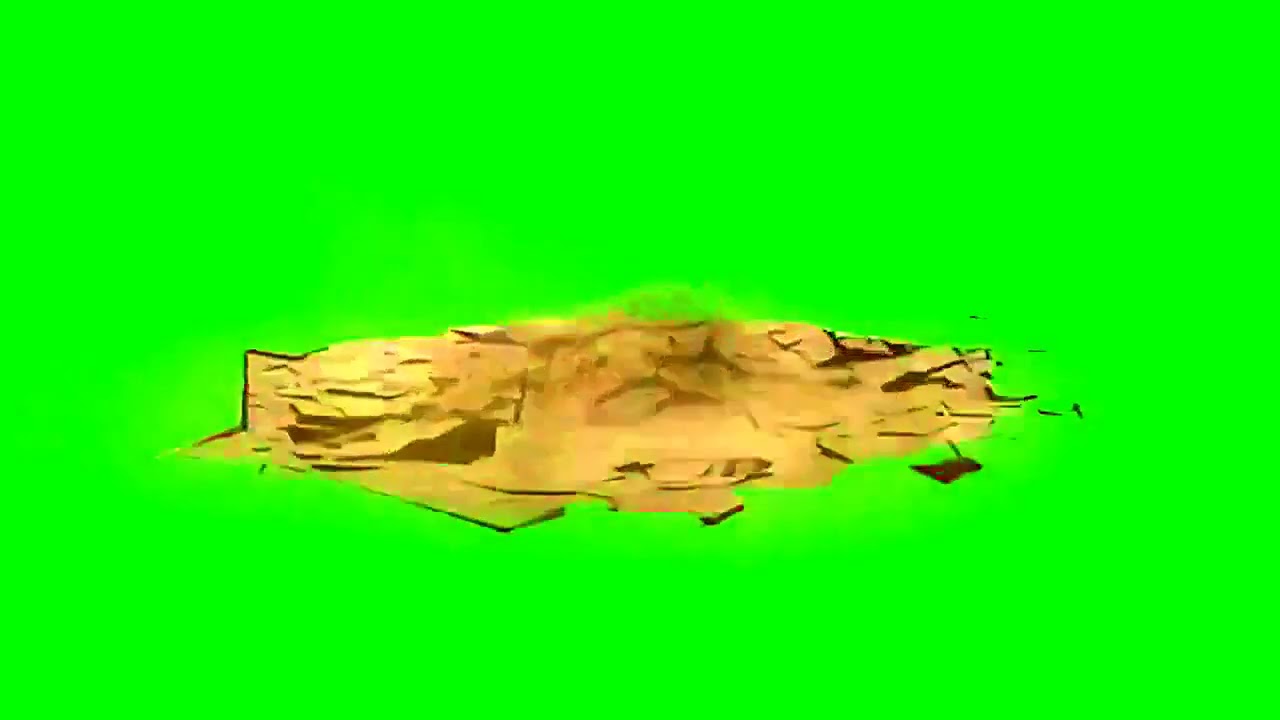 Earthquick ground crack HD green screen - YouTube
