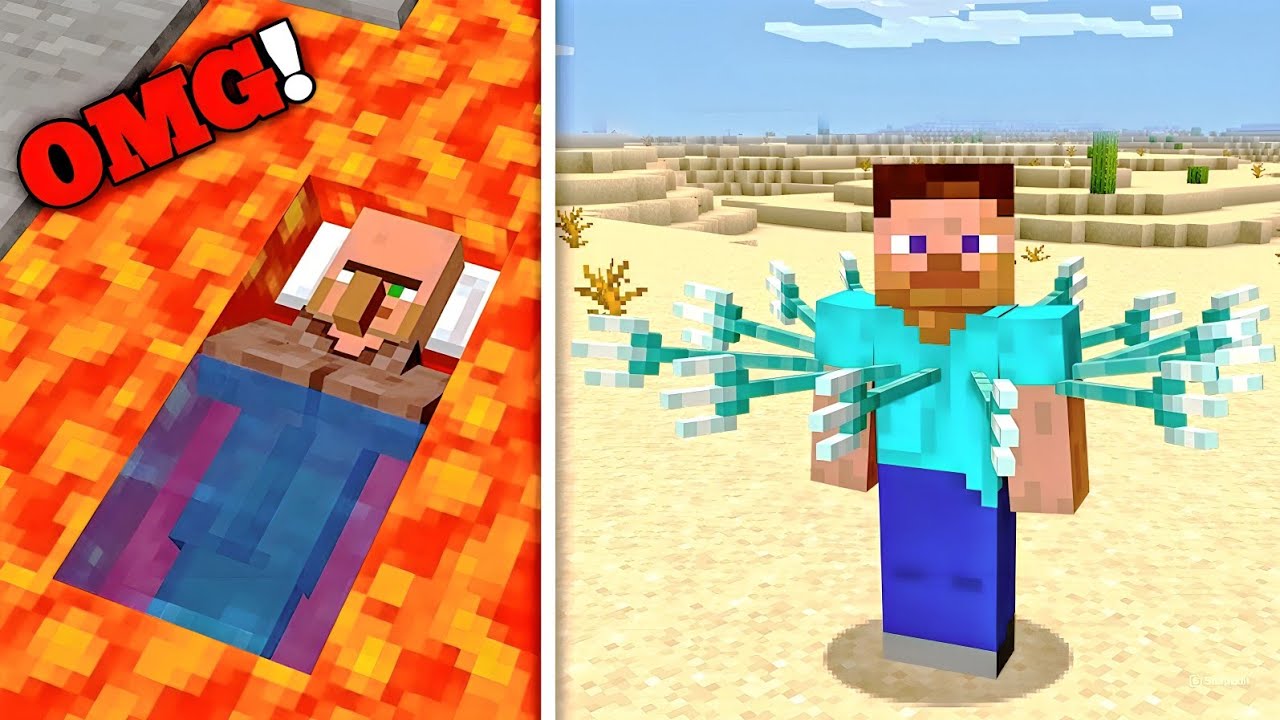 Genius Minecraft Survival Build Hack & Tricks You Didn't Know! (No Mods ...