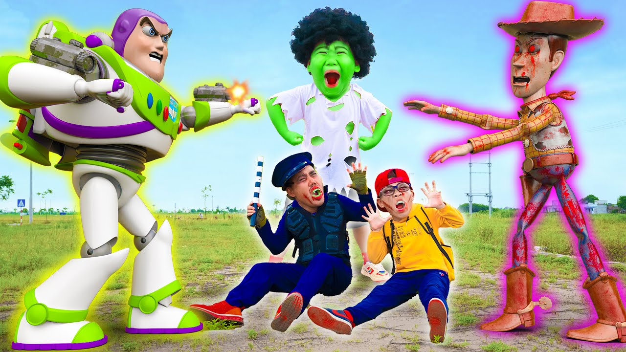 Baby HULK & Buzz Lightyear Vs Zombie Woody | Real Life LIGHTYEAR - YouTube