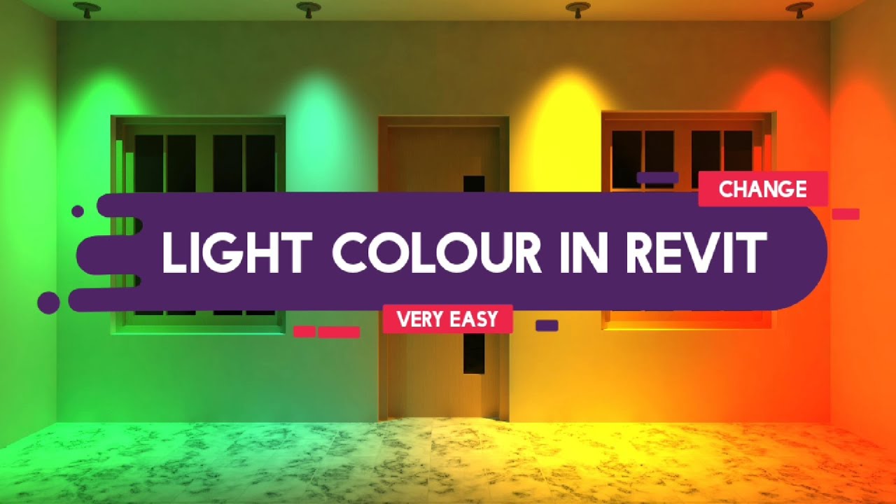 How To Create Colour Lights In Revit By SK Architect - YouTube