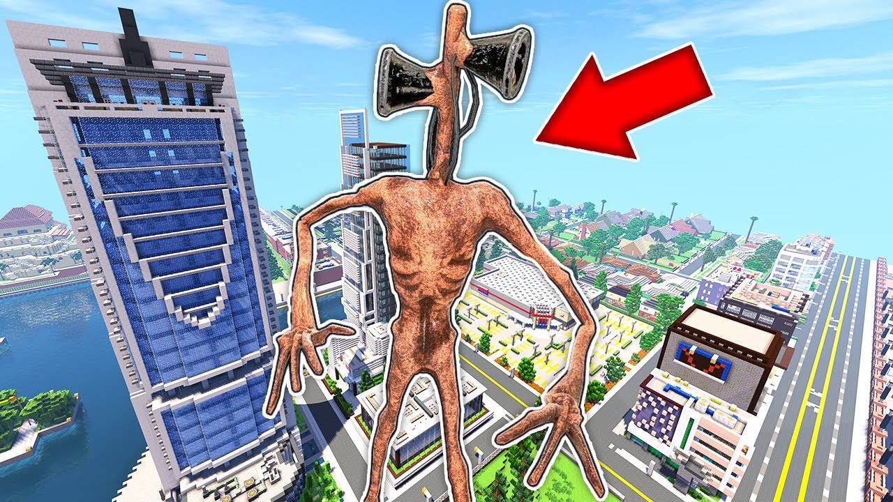 САМЫЙ БОЛЬШОЙ СИРЕНОГОЛОВЫЙ В МАЙНКРАФТ! SIREN HEAD SCP 6789 В ...