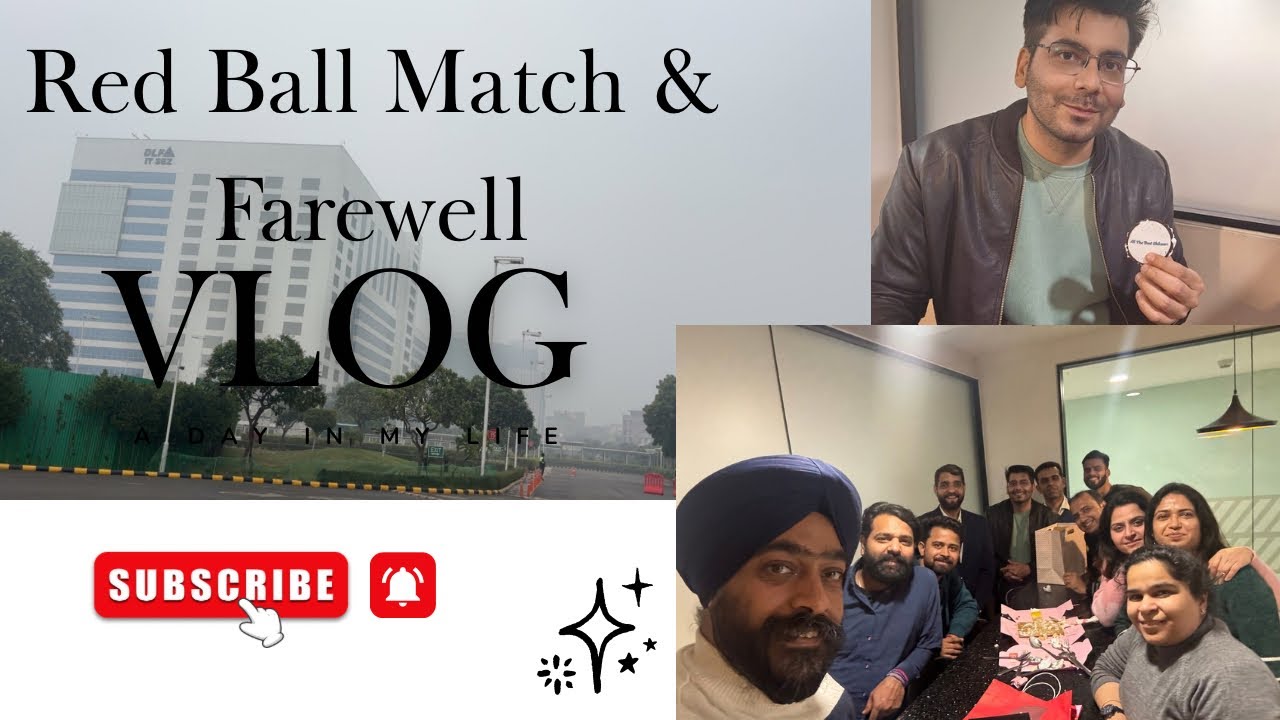 Red Ball Cricket & Farewell!! Emotional vibes 🥺 - YouTube