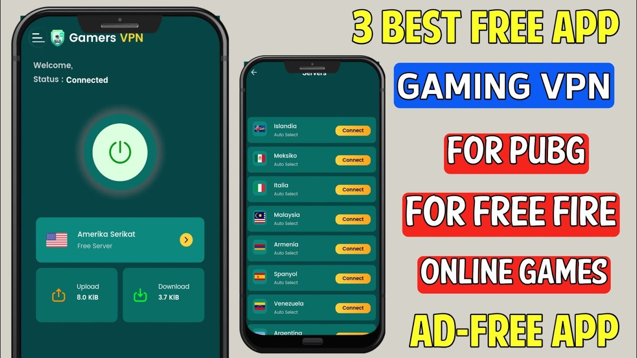 3 Best Free Gaming VPN Apps For Android 2024 - YouTube