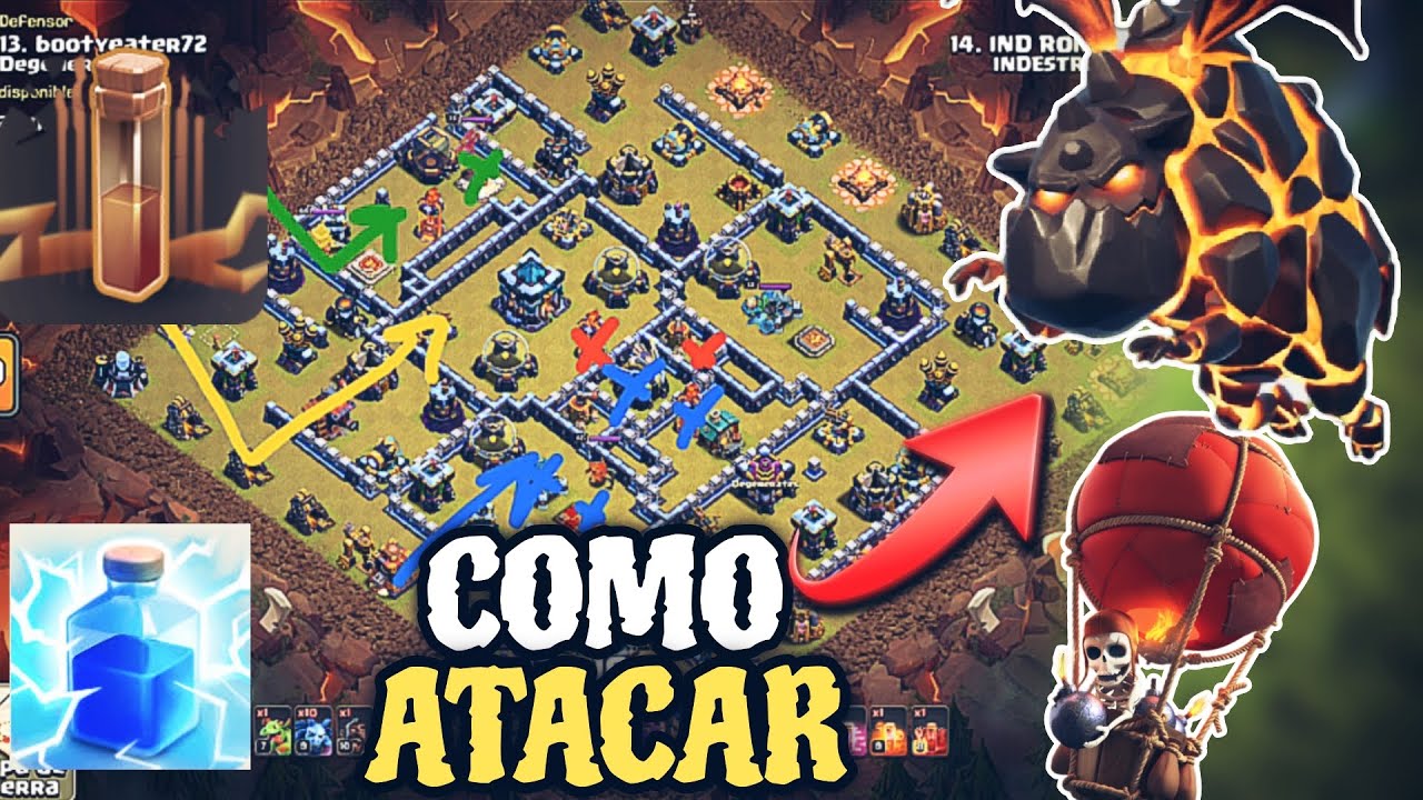 Como atacar con zap Lalo *th13* [CoC - YouTube