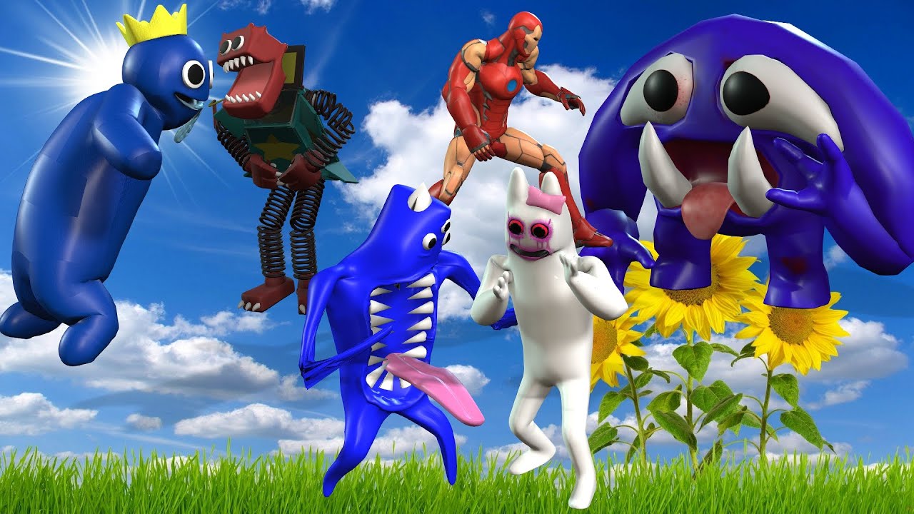 Captain Fiddles VS NabNab VS Iron man VS Boxy boo VS Rainbow Friends VS ...