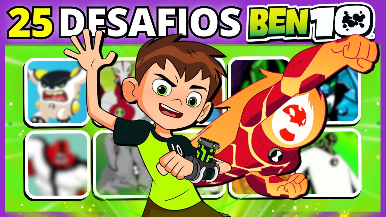👽⌚ BEN 10 | 25 SUPER DESAFIOS | Apenas 1% vai conseguir acertar tudo ...