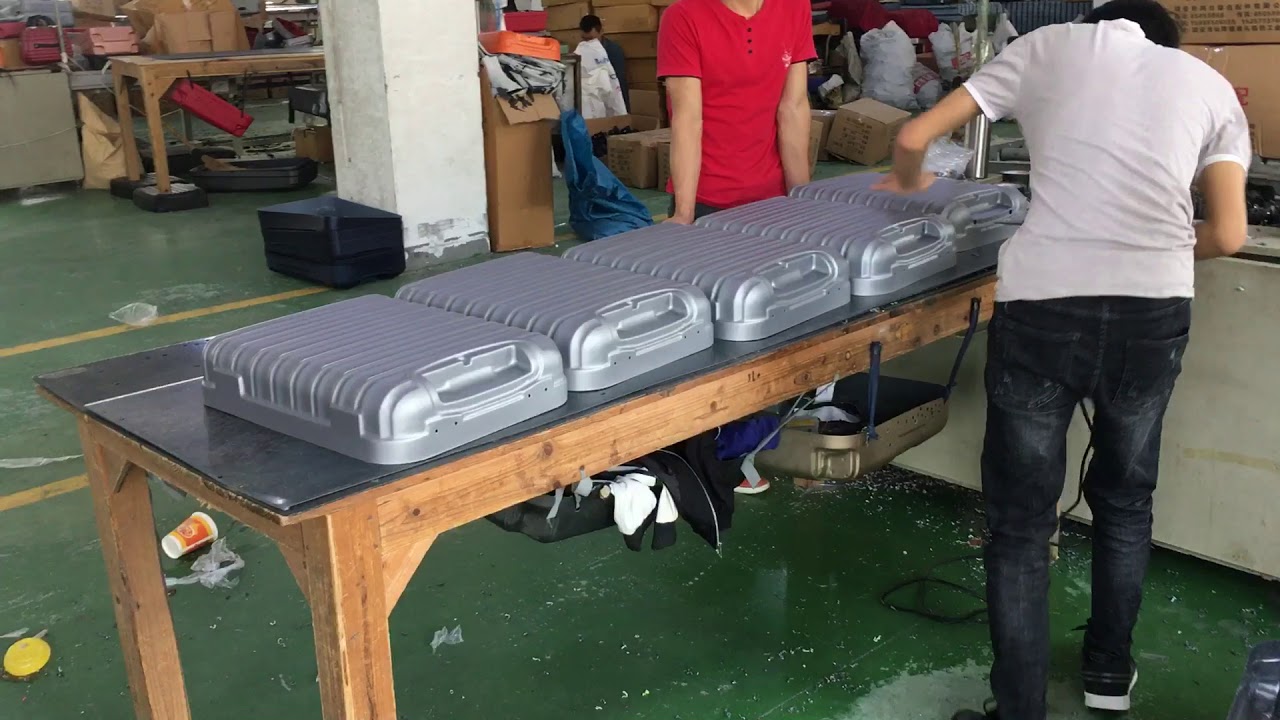 ABS.PC Luggage Fabrication in Production - YouTube