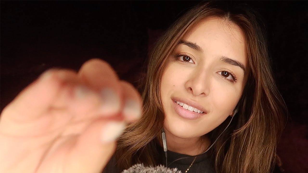 ASMR Repeating Spooly & "Relax" (Soft Whispers, Face Touching) - YouTube