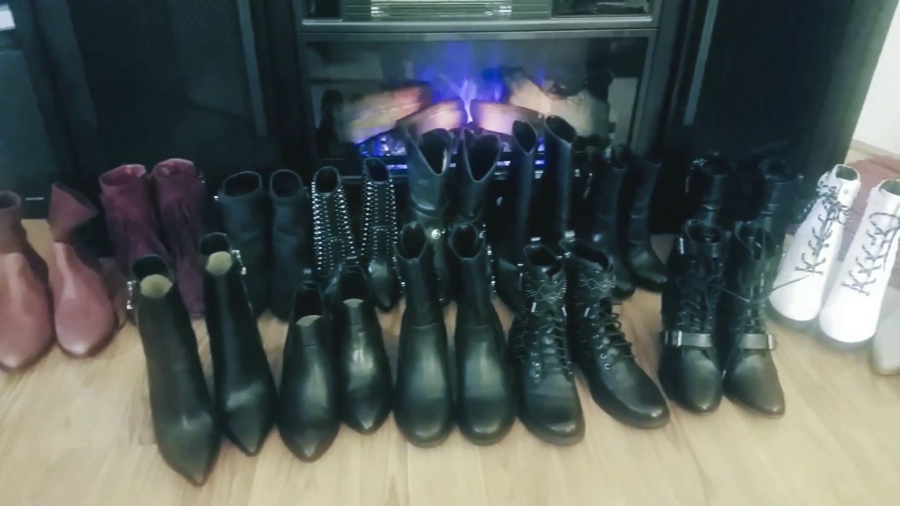 MY CHEAP ANKLE BOOTS COLLECTION / TRY ON - YouTube