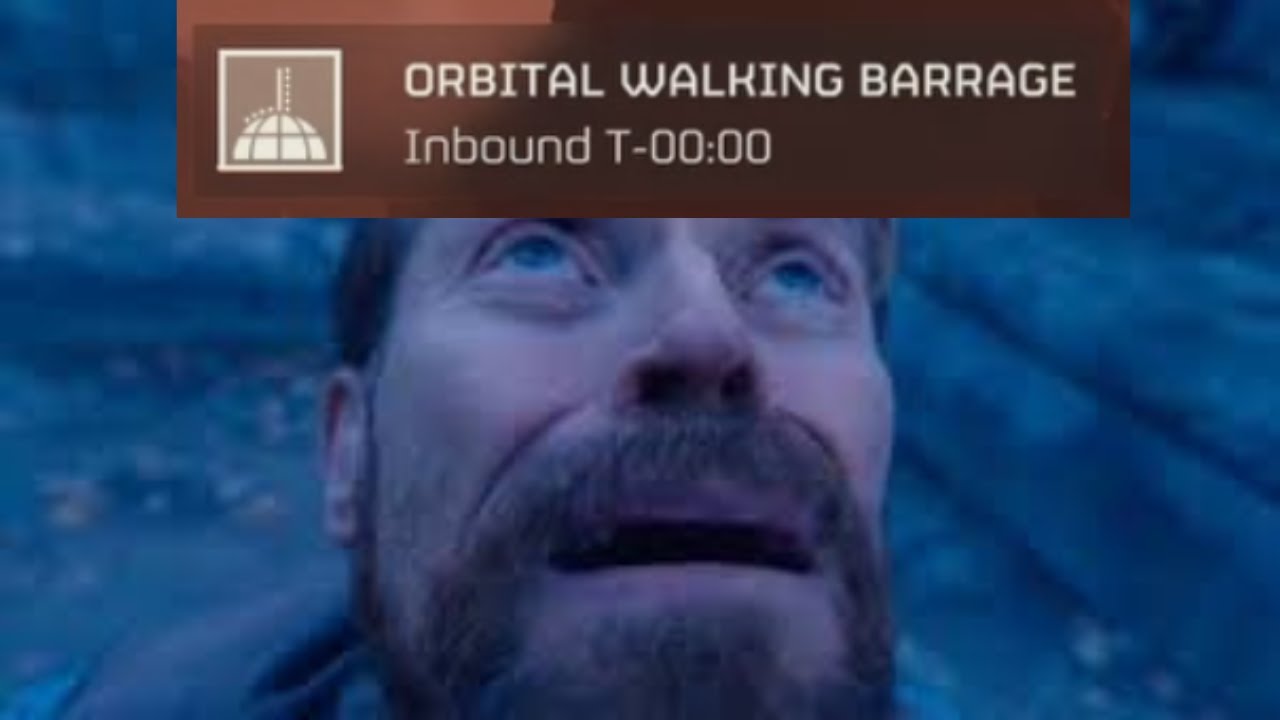 Can you run faster than Orbital Walking Barrage? Helldivers 2 - YouTube