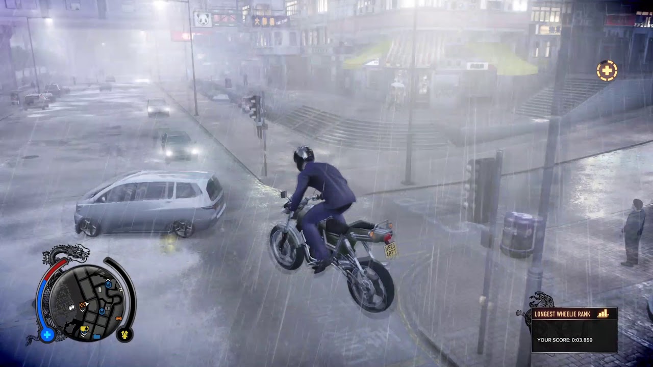 Sleeping Dogs - Jump off cars with moto - YouTube