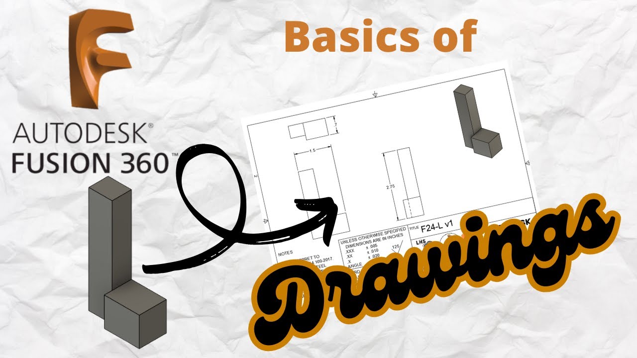 F28- Fusion 360: Creating Drawings with Dimensions - YouTube