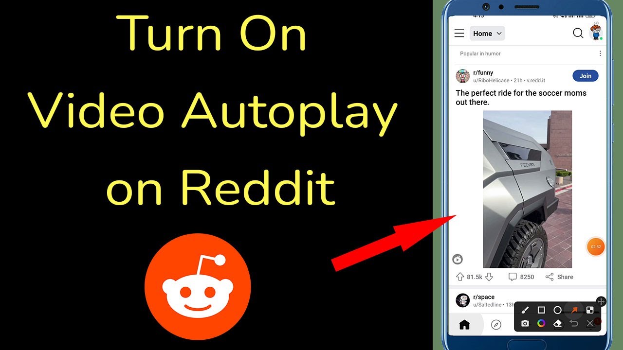 How to Turn On Video Autoplay on Reddit App? - YouTube
