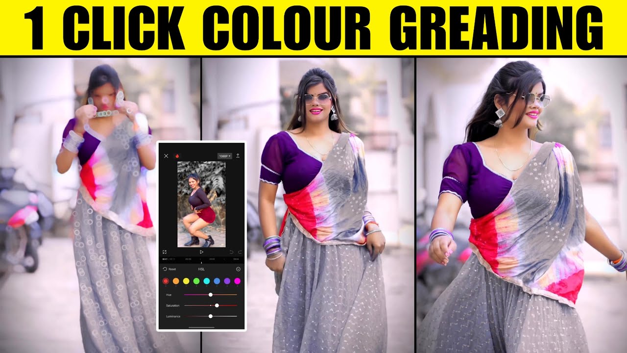 1 Click Colour Grading || Black & White Colour Grading || Capcut ...