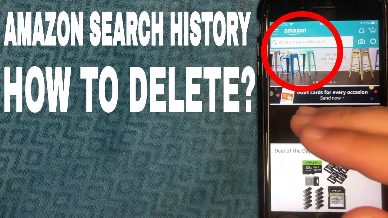 How To Delete And Clear Search History On Amazon 🔴 - YouTube