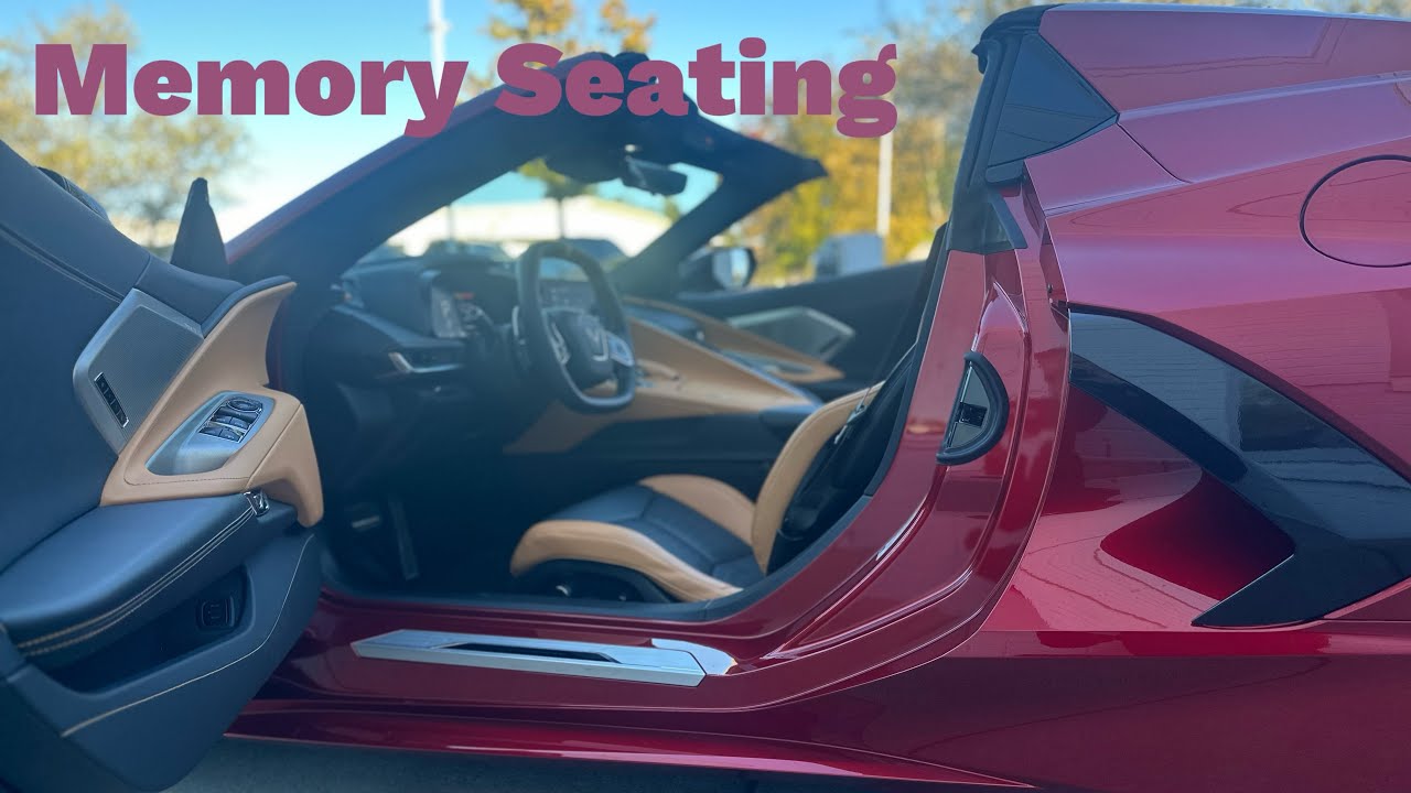 How to set Your Memory Seating on Your C8 Corvette - YouTube