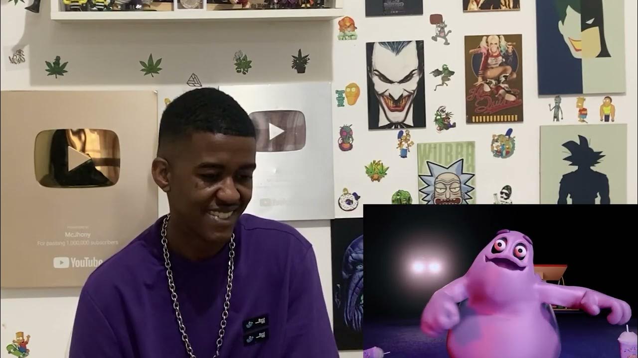 Jhony REACT - MUSSOUMANO X GRIMACE SHAKE ( Batalha de Rima ) - YouTube