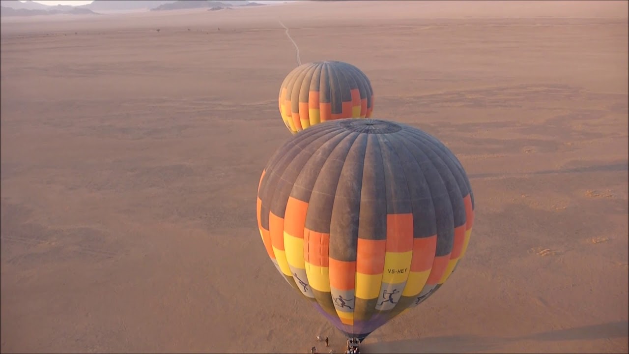Namibia Hot Air Balloon Launch - YouTube