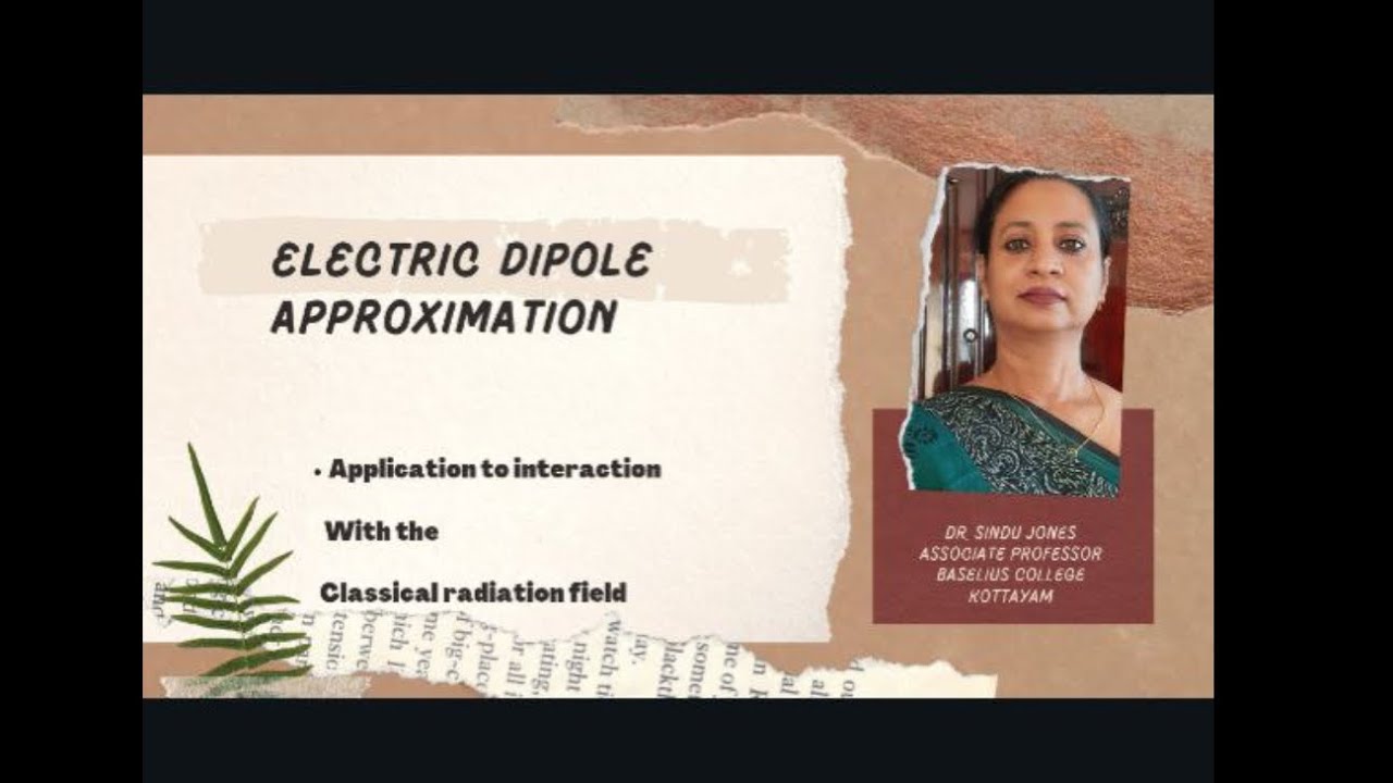 Quantum mechanics-Electric dipole Approximation - YouTube