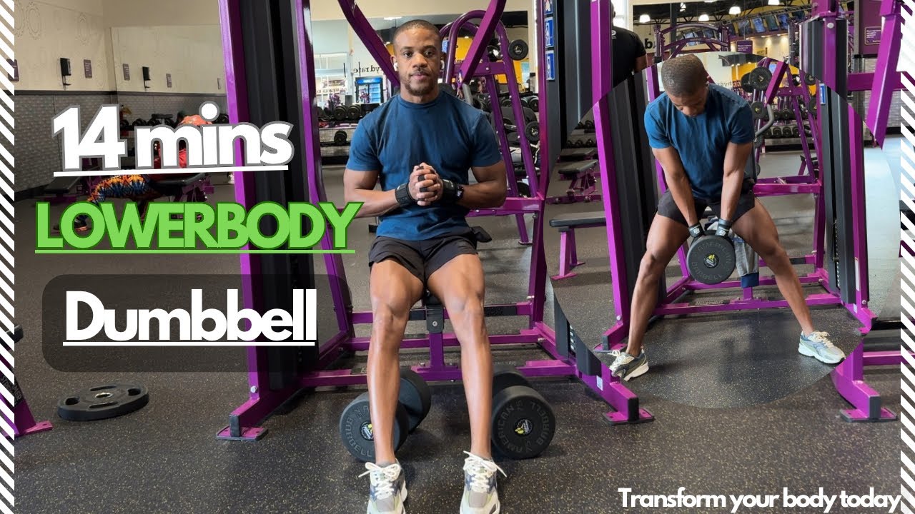 14 Mins Dumbbell Lower body Workout| Build Muscle and Strengthen Your ...