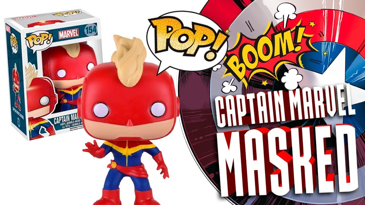 FUNKO POP CAPTAIN MARVEL MASKED VINILO #154 - UNBOXING - YouTube