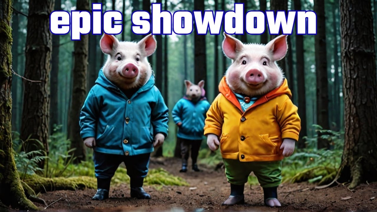 Three Little Pigs vs Wolf! - YouTube