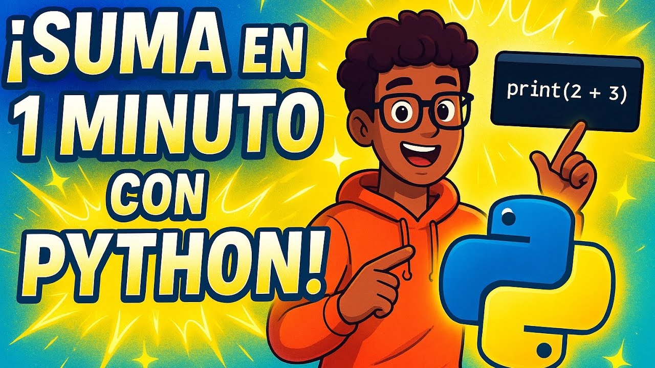 ️ Aprende a SUMAR en PYTHON en un 1 Minuto. !Facil y Rápido¡ 🐍 - YouTube