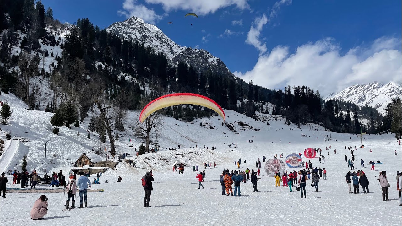 Experience Live Snowfall in Solang Valley, Manali: A Winter Wonderland ...