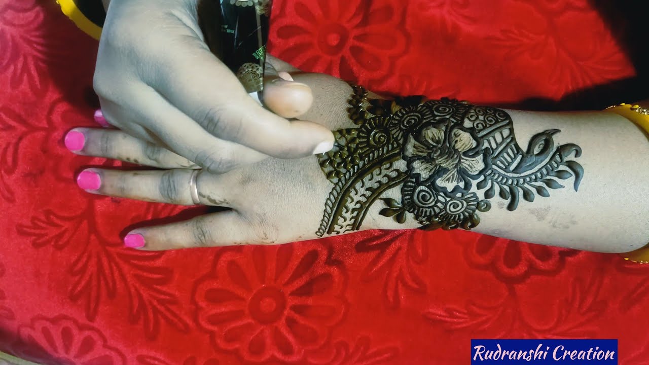 My hand mehndi design|new mehndi designs for front of hand| soft Mehndi ...
