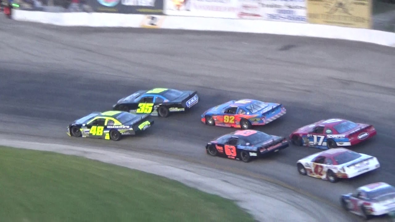 Slinger Speedway Super Late Model Feature Highlights June 17 2018 - YouTube