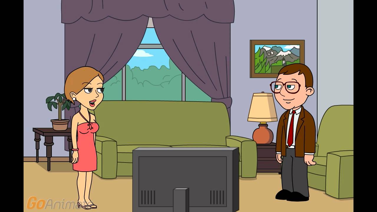 caillou watches spongebob/grounded - YouTube