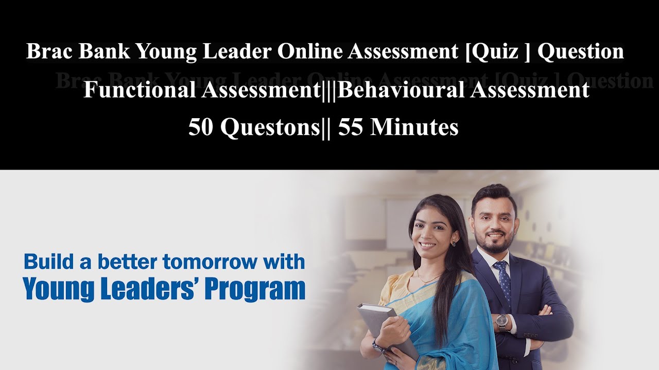 Brac Bank Young Leader Online Assessment Question |Functional ...