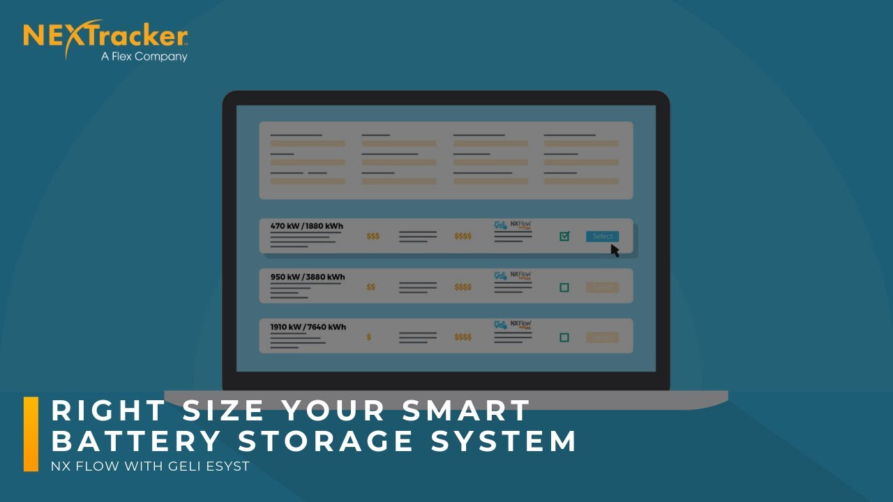 NEXTracker ESyst Teaser: Size Your Smart Battery Storage System - YouTube