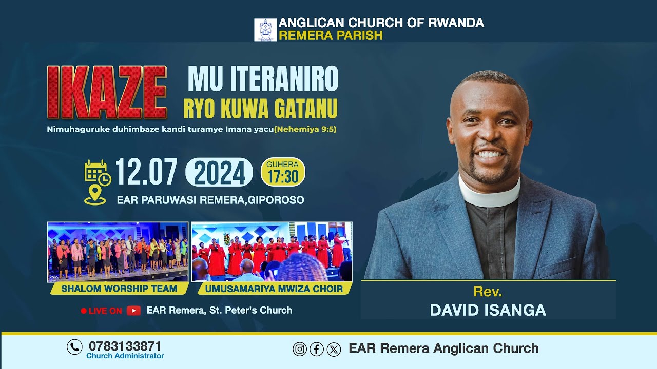 AMATERANIRO YO KUWA GATANU 12/NYAKANGA/2024:NIMUHAGURUKE DUHIMBAZE ...