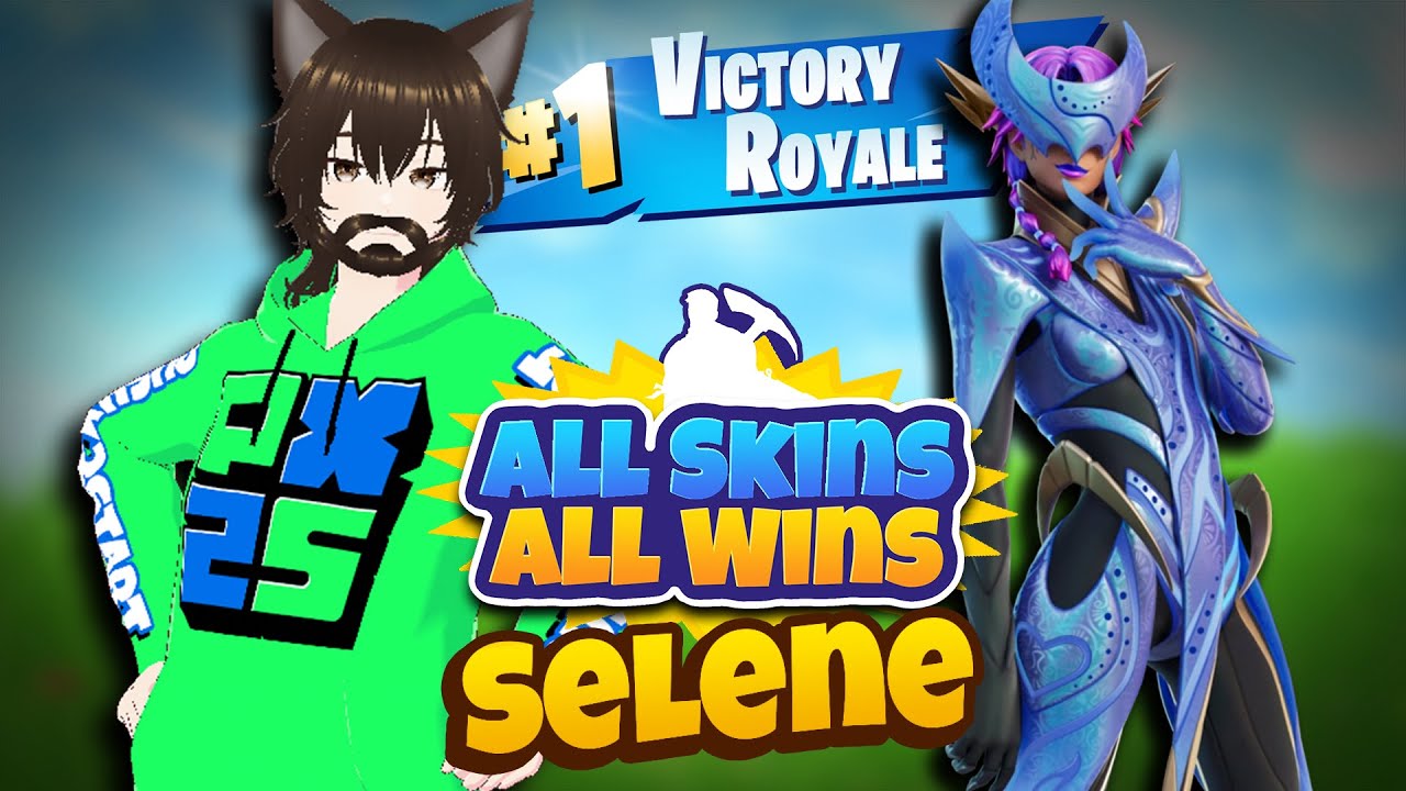 Can I Win With The Selene Skin? All Skins All Wins (Fortnite) - YouTube