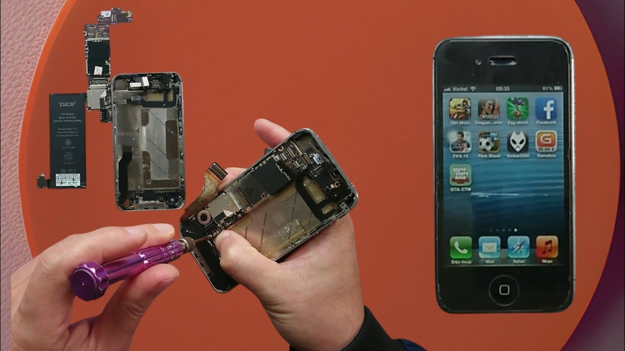 DIY iPhone 4s Home Button Replacement – Step-by-Step Repair Guide - YouTube