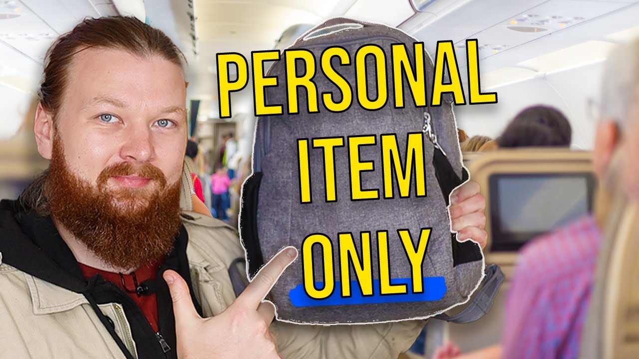 How to Pack for Travel with Personal Item Only (DOs & DON'Ts) - YouTube