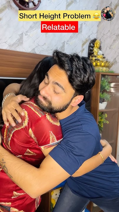 Short Height Problem 🤣 #love #couplegoals #shorts #husbandwifecomedy #mrandmrsbaliyan - YouTube