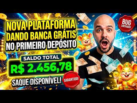 PLATAFORMA NOVA DANDO BANCA DE GRAÇA NO CADASTRO - PLATAFORMA NOVA PAGANDO - SAQUE FREE 2026