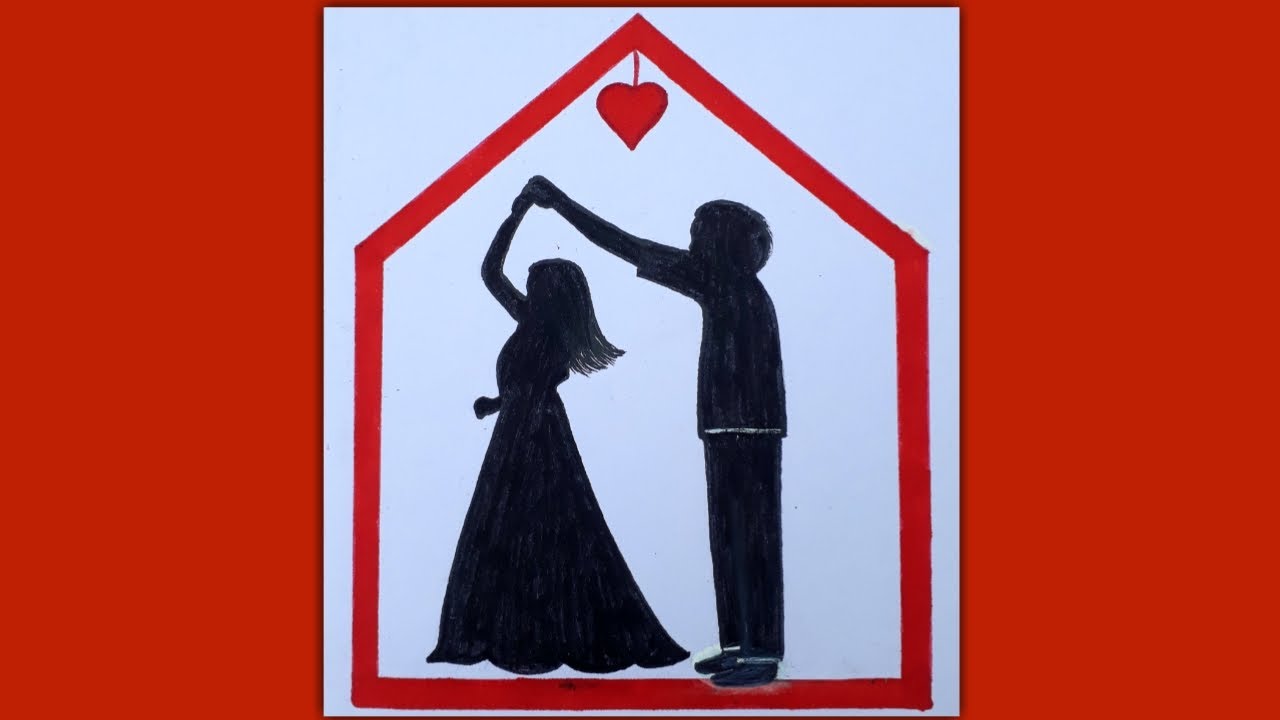 Dancing Couple Drawing | Couple Sketch Tutorial for beginners | Easy ...